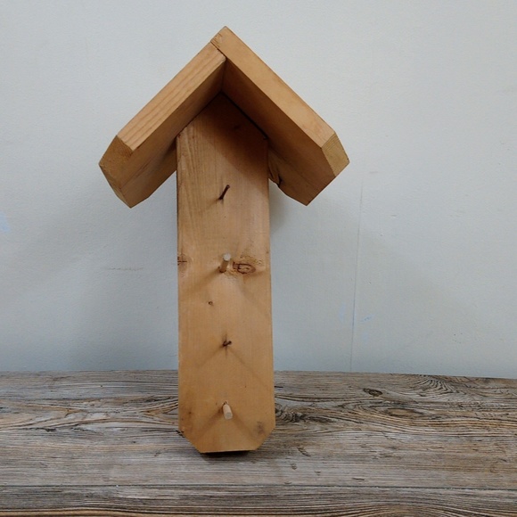 Other | Vintage Wooden Handmade Bird Perch Outdoor Decoration Art ...